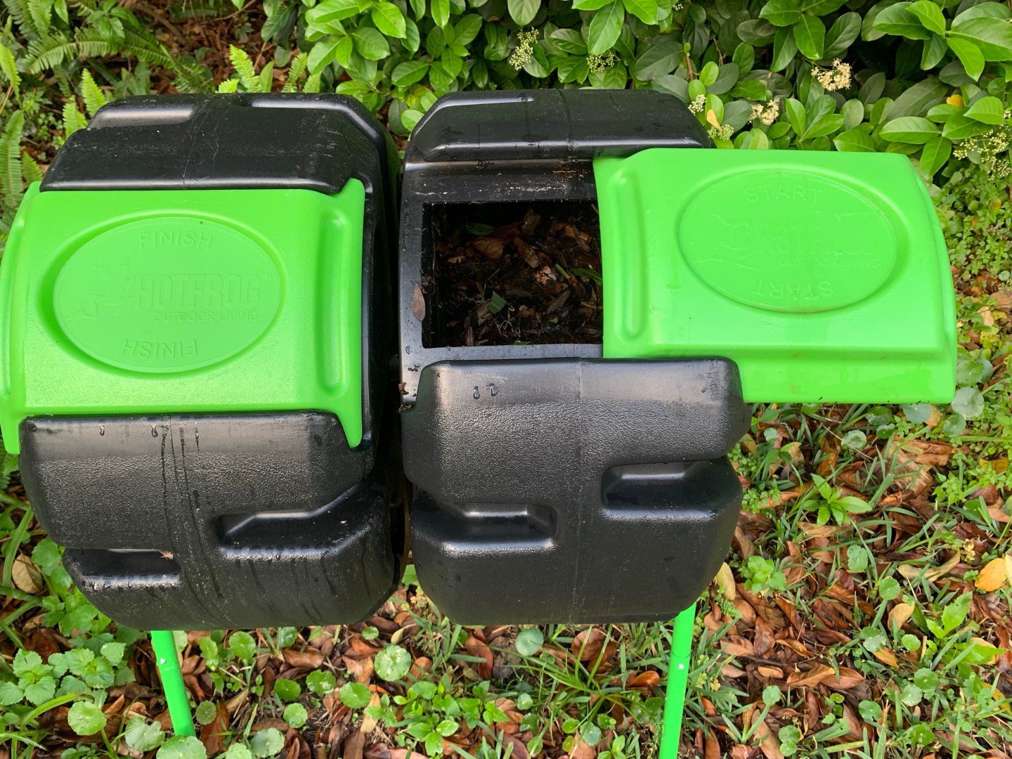 Bought a Hot Frog Tumbling Composter – Hydrangeas Blue